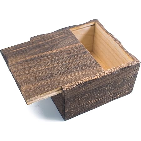 Amazon.com: Small Wooden Box Slide-Top Wood Boxes Tiny Storage ...
