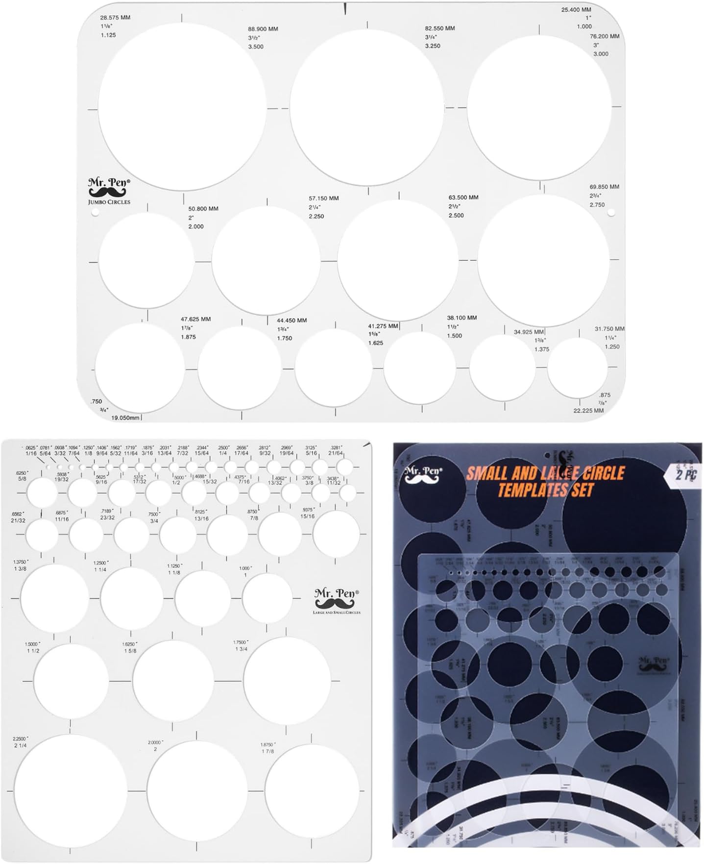 Amazon.com : Rapidesign Circle Radius Master Template, 1 Each (R142 ...