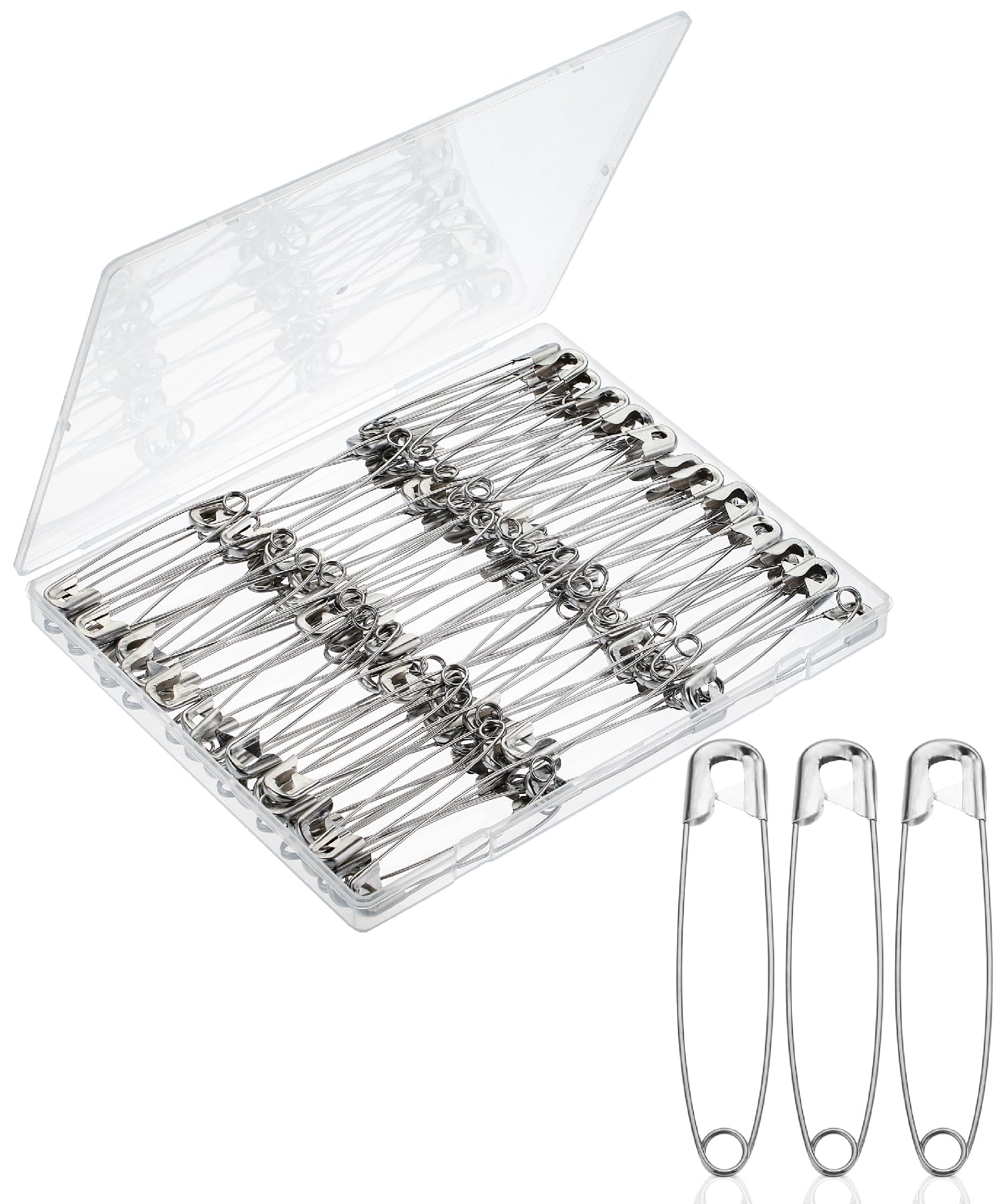 Snapklik.com : Mr Pen- 3 Inch Large Heavy Duty Safety Pins