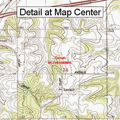 Amazon.com : USGS Topographic Quadrangle Map - Tomah, Wisconsin (Folded ...