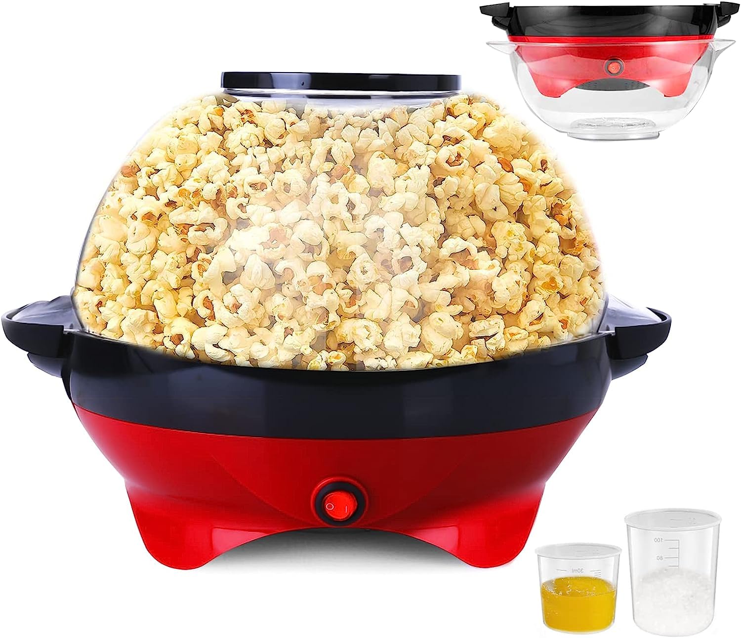 Amazon.com: TLGREEN 6 Quart Popcorn Machine - 24 Cups, Stir Crazy ...