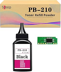 Amazon.com: SUTOCP 80g PB-210 PB210 Toner Refill Powder Chip Kit ...