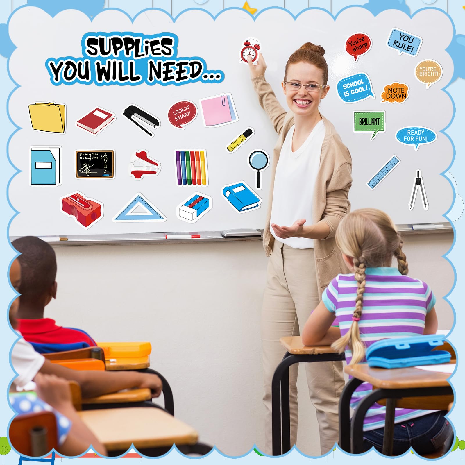 Snapklik.com : 68 Pcs Youll Need Management Magnets Classroom Must ...