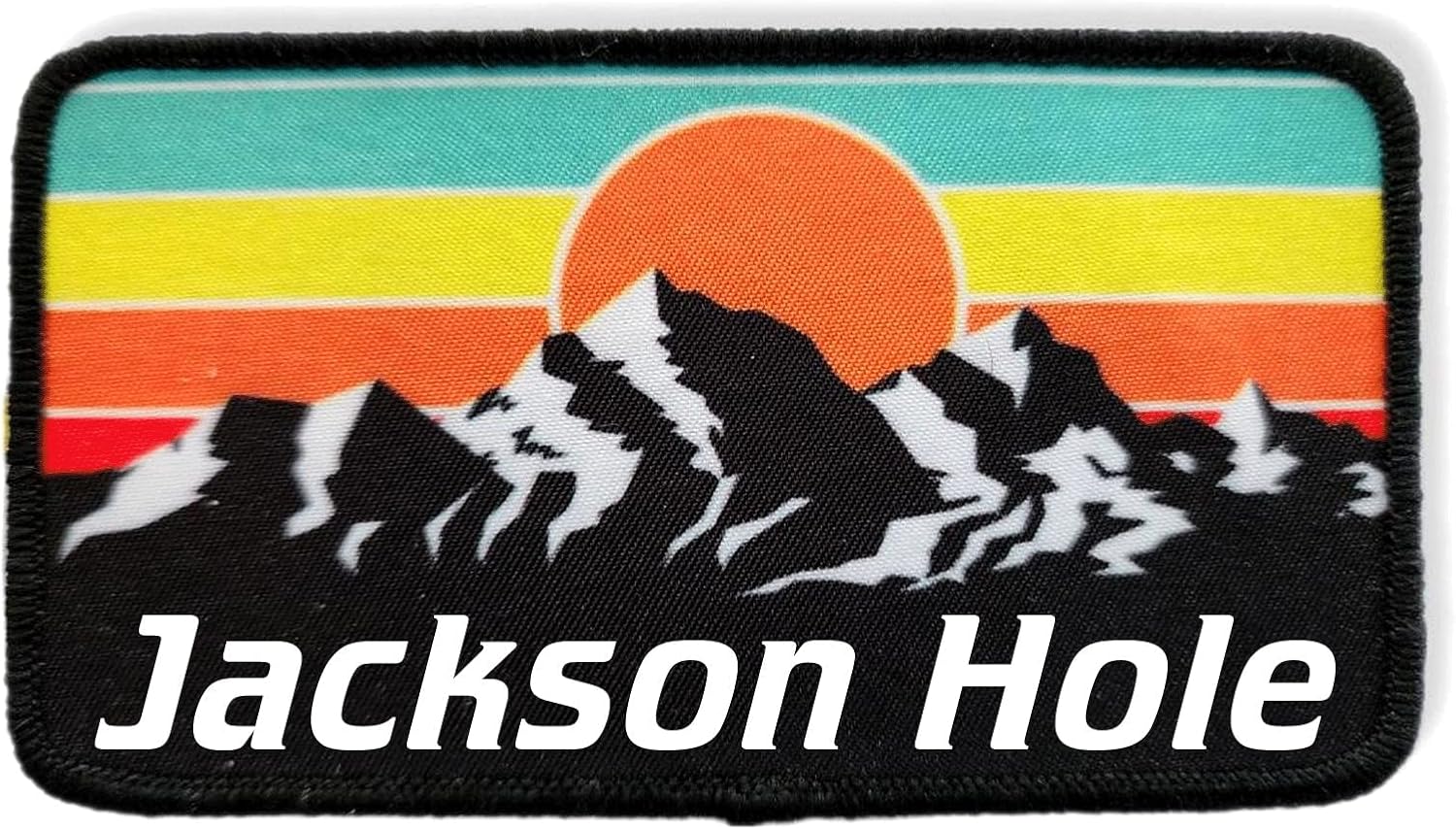 Amazon.com: ThatsRad Ski Resort Patch Sunset Mountain Colorado Skiing ...