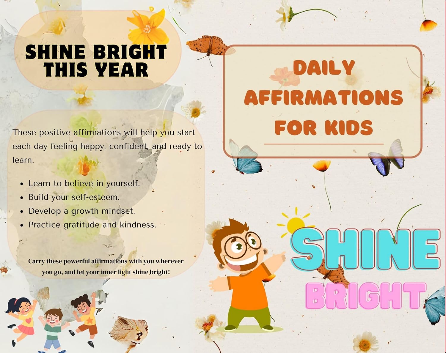 Amazon.com: Daily Affirmations For Kids: 60 Powerful Affirmations to ...