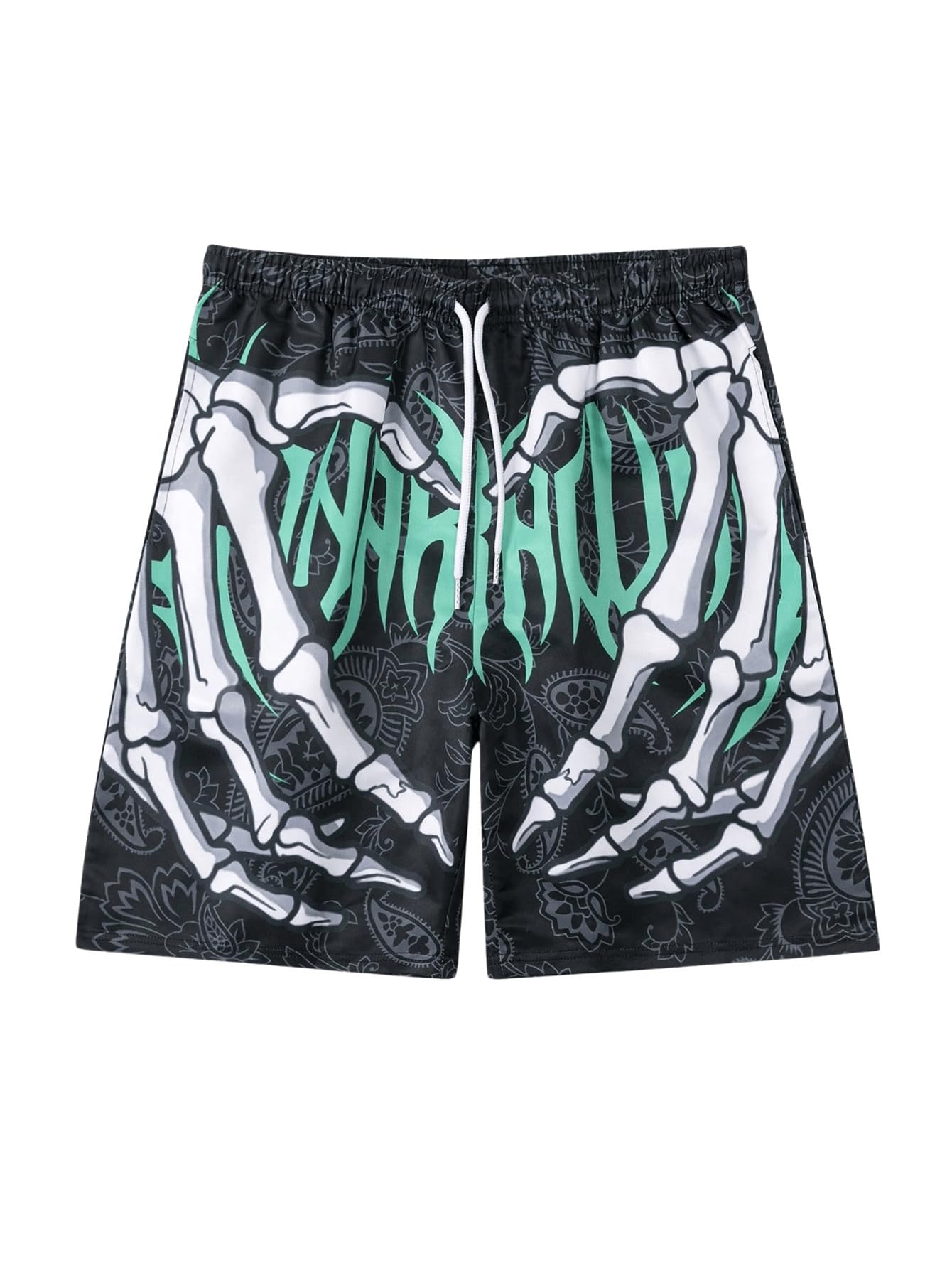 SHENHE Men's Y2K Graphic Shorts Goth Ghostface Skeleton Streetwear Rave ...