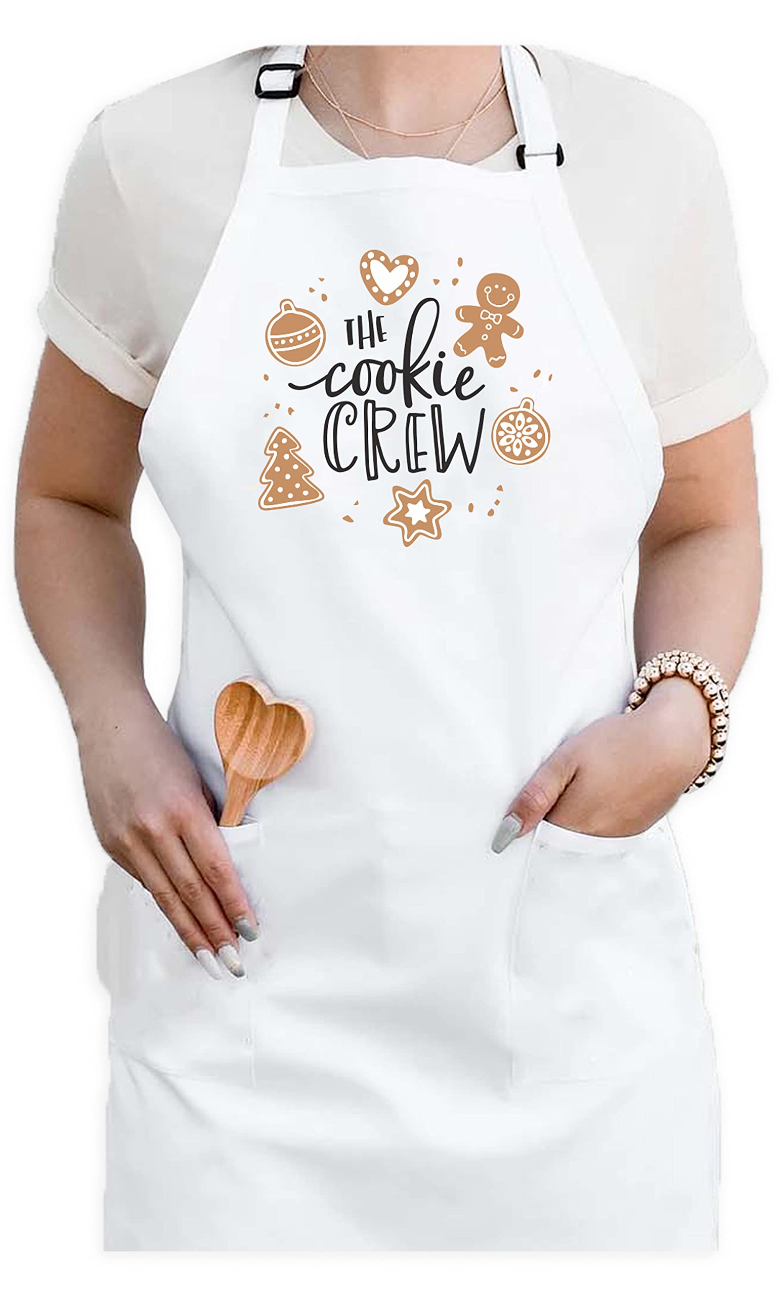 Amazon.com: ModParty Holiday Baking Apron | The Cookie Crew | Cute ...