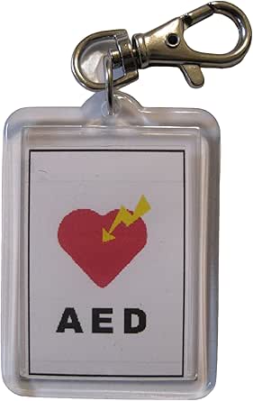 Genius Collections AED Keychain keyring at Amazon Men’s Clothing store