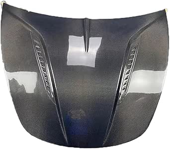 Amazon.com: OEM Dry Front Carbon Fiber Bumper Hood Bonnet Compatible ...