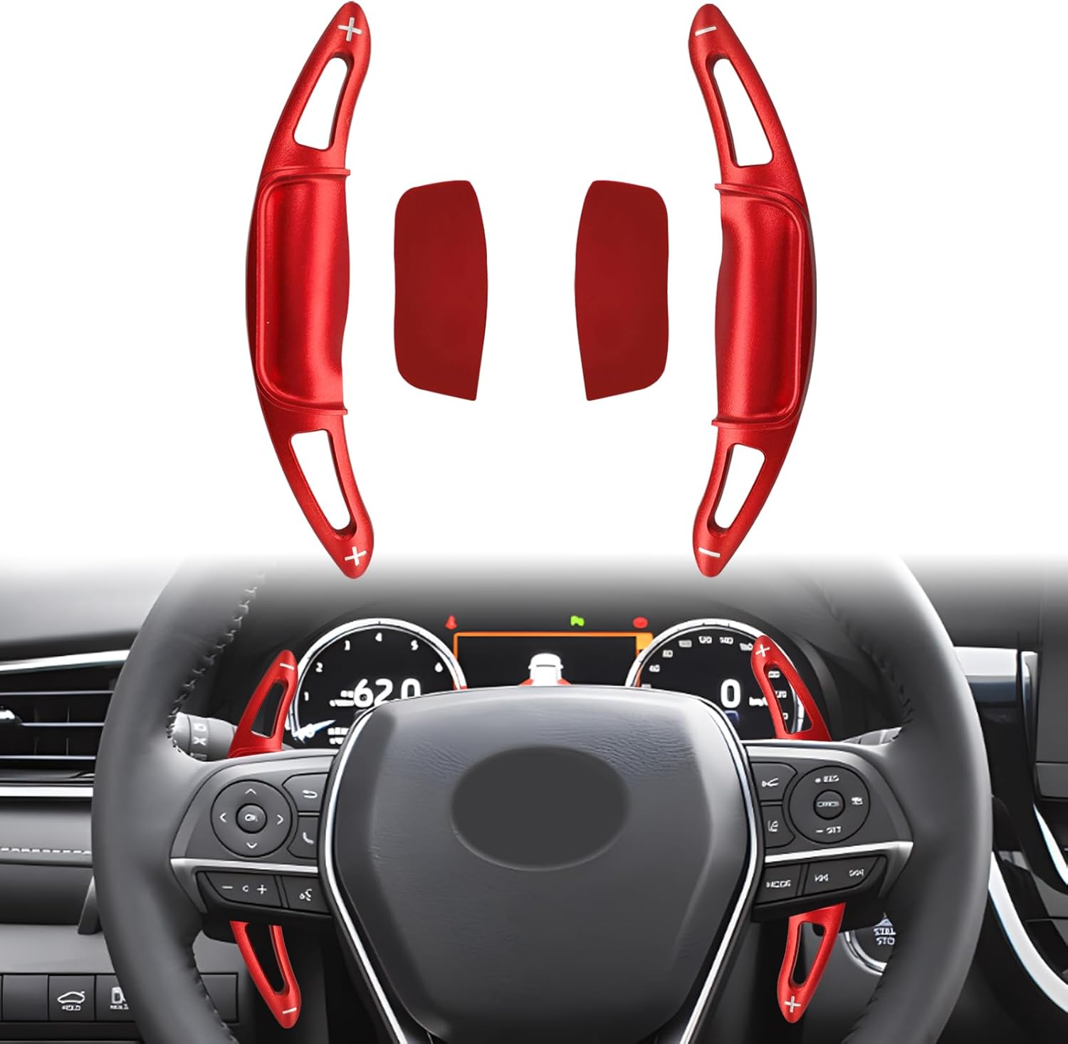 Amazon.com: Steering Wheel Paddle Shifter Extensions Covers Compatible ...