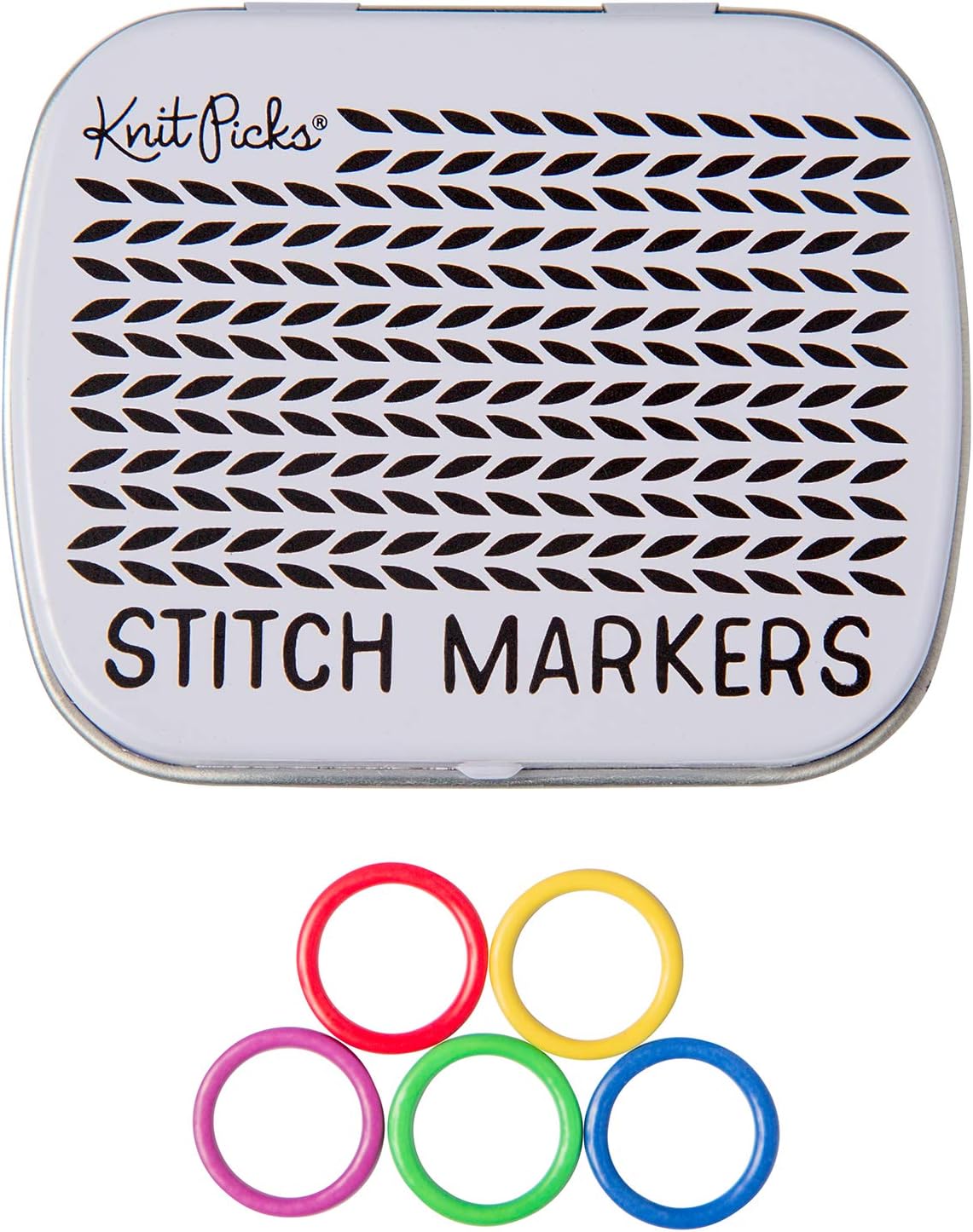 Amazon.com: (100 Pack) Soft Stitch Ring Markers, Orange & White (Large ...