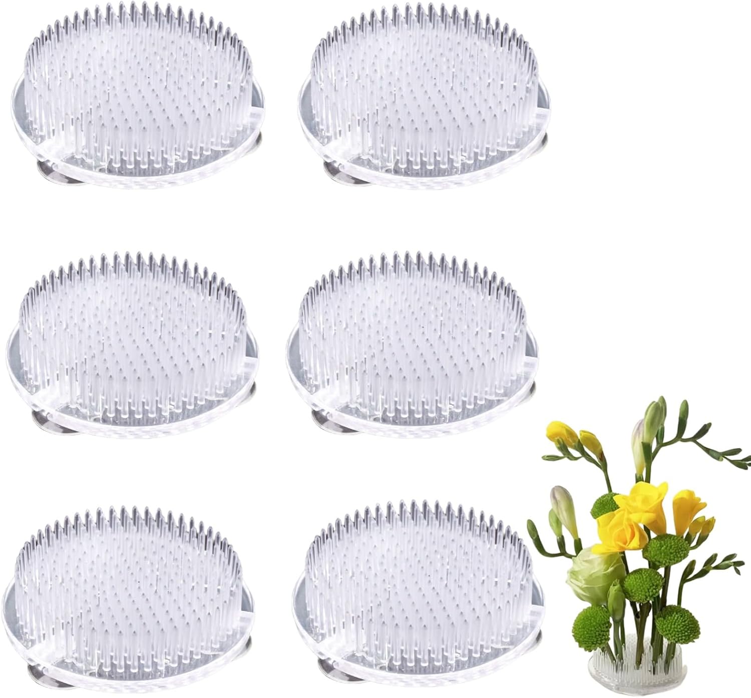 Amazon.com: Flower Frog Plastic Flower Holder 2.76 Inch Cut Flower ...