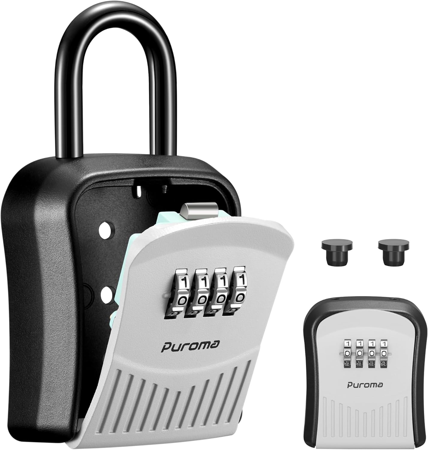 Amazon.com : Puroma Lock Box Combination Key Lock Box, Wall-Mounted ...