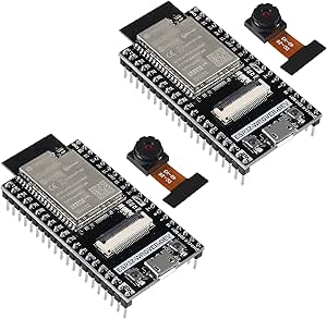Amazon.com: 2pcs ESP32 ESP32-WROVER CAM Board with Camera Wi-Fi Bluetooth Module for Programming ...