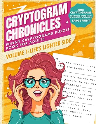 Cryptogram Chronicles Volume 1: A Jovial Journey Funny Cryptograms ...
