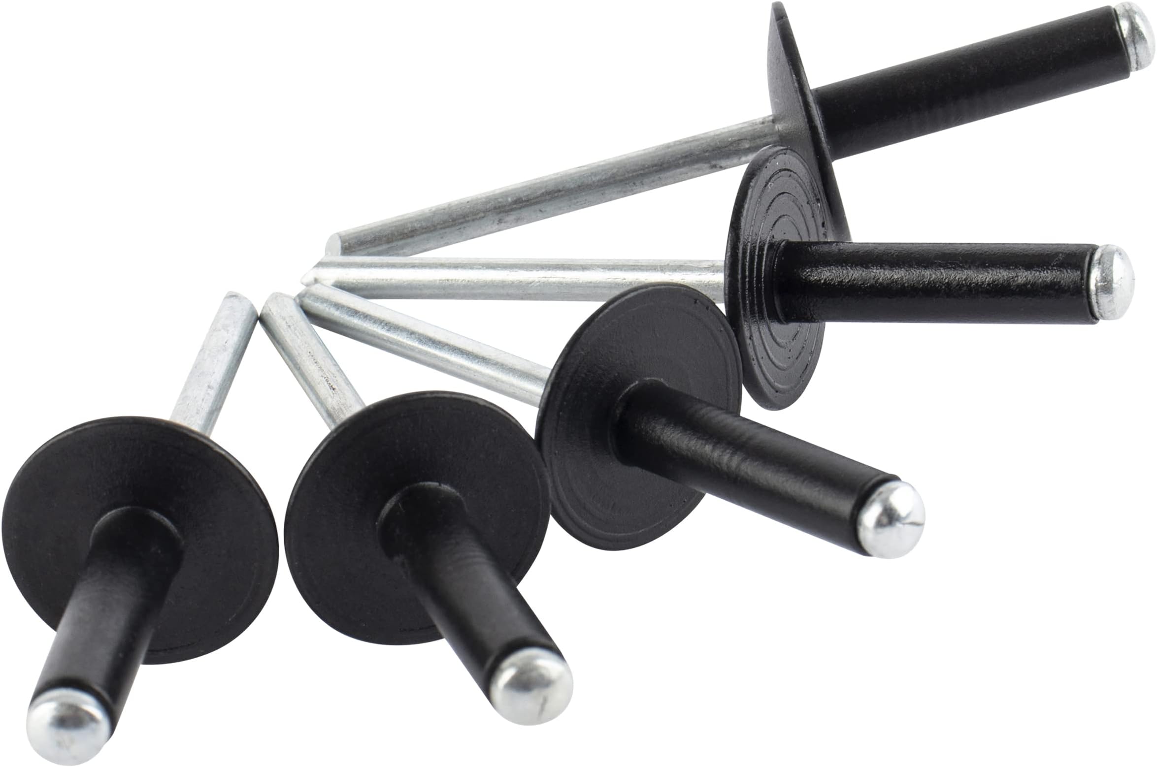 Amazon.com: 3/16" x 3/4" Large Flange Aluminum Blind Rivets, Black, 4.8 ...