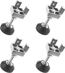 Rrina 4 Sets 4040 Series Aluminum Profile Adjustable Feet for T Slot ...