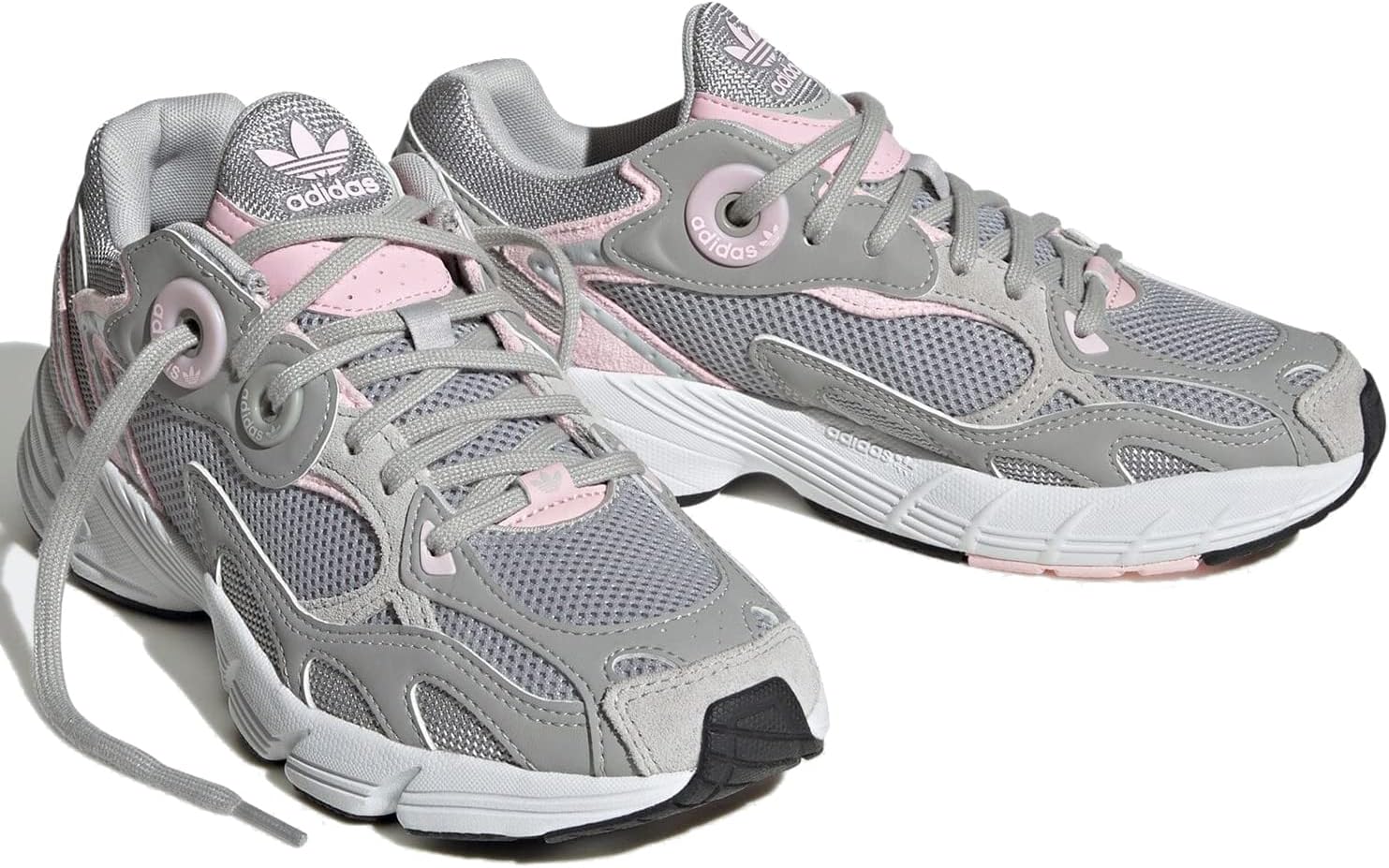 Amazon.co.jp: Adidas Aster FZ6504 Gray 2/Clear Pink/Footwear White 22.5 ...