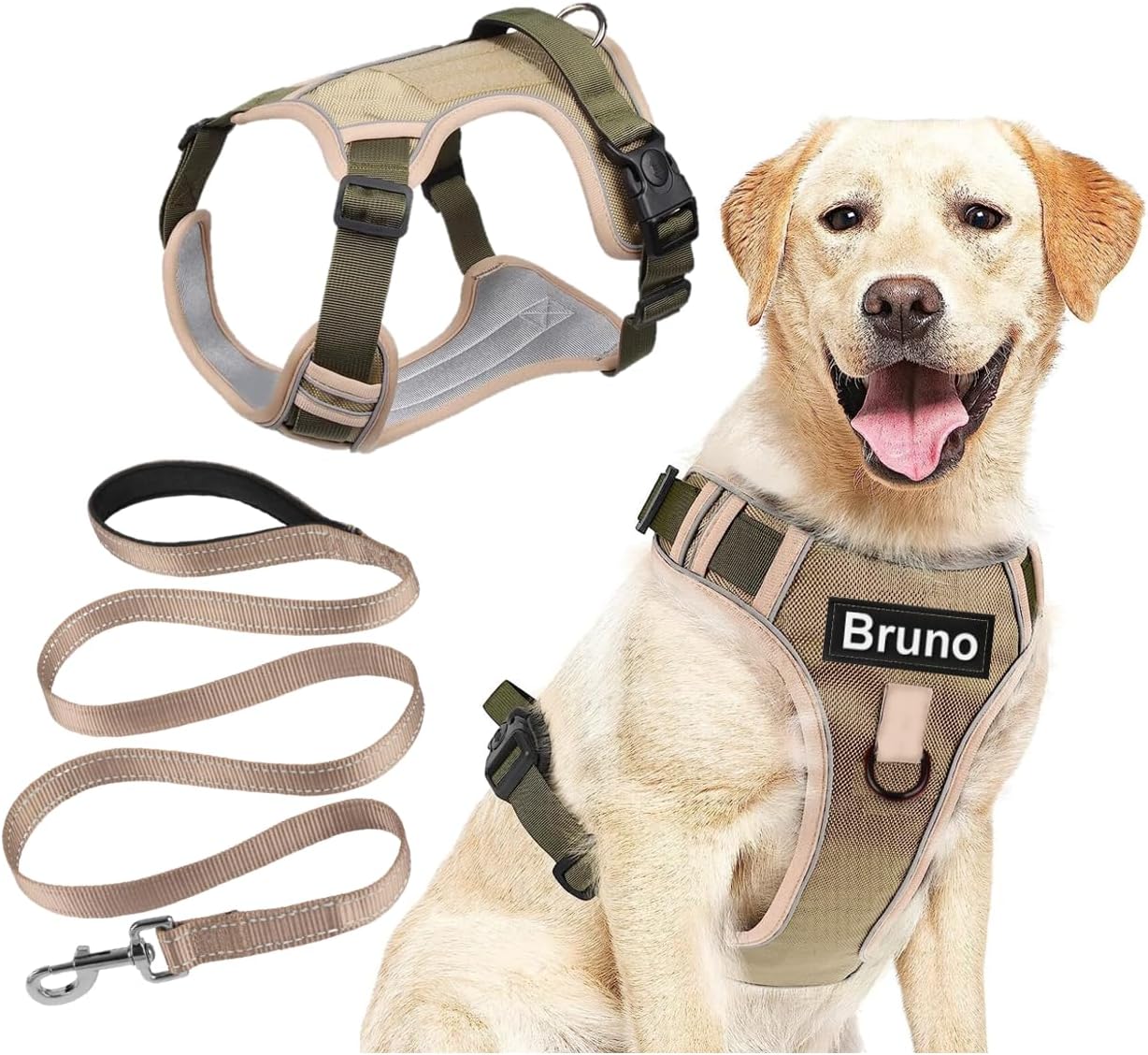 Kraftidy Dog Harness with Name id Customized for Dogs Large Medium ...