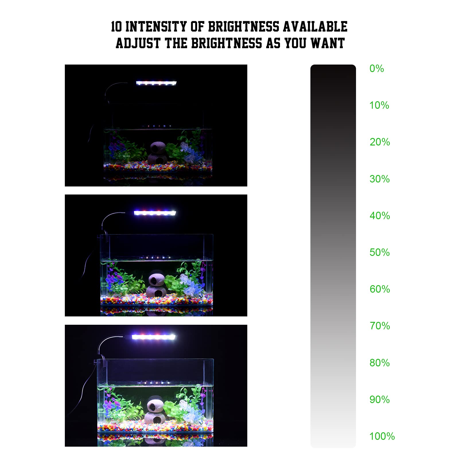 Snapklik.com : Aquarium Light For Fish Tank Clip On LED Fish Tank Light ...