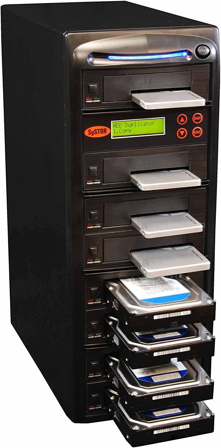 Amazon.com: Systor 1:7 HDD/SSD Hard Drive Duplicator - 18GB/Min ...