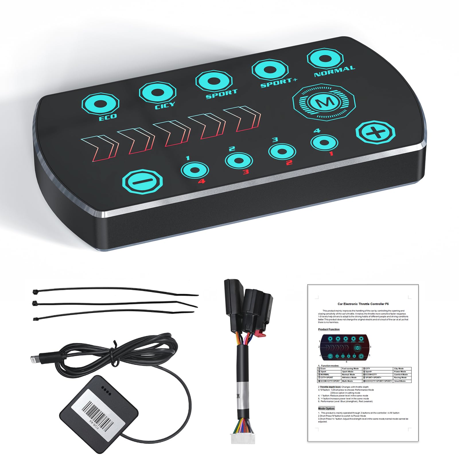 Amazon.com: Qagea Throttle Response Controller 10 Drive Modes Smart ...