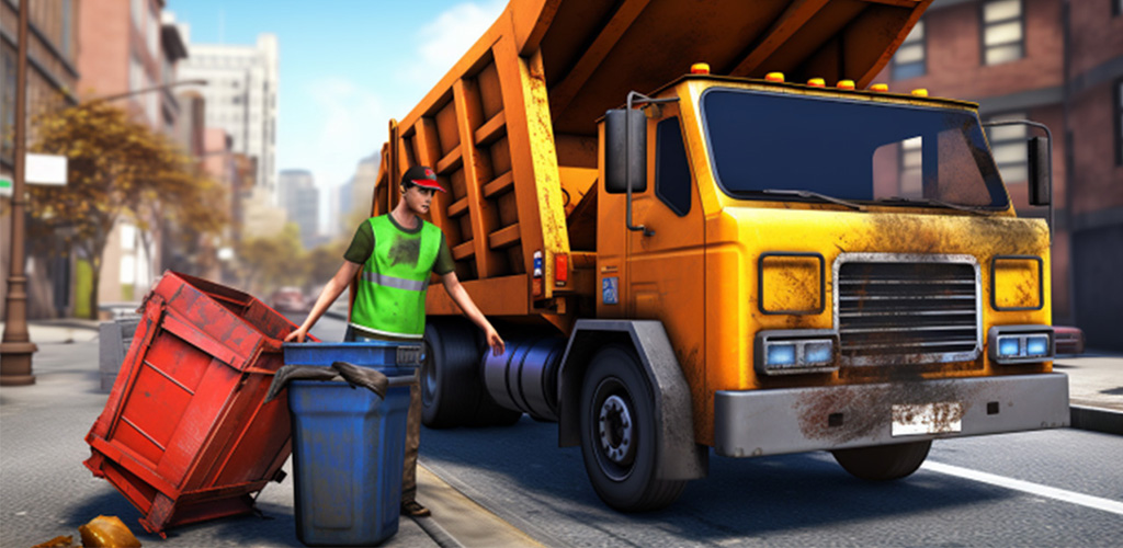 Garbage Cargo Truck Games Offline -Real Metro City Recycling Dump Truck ...