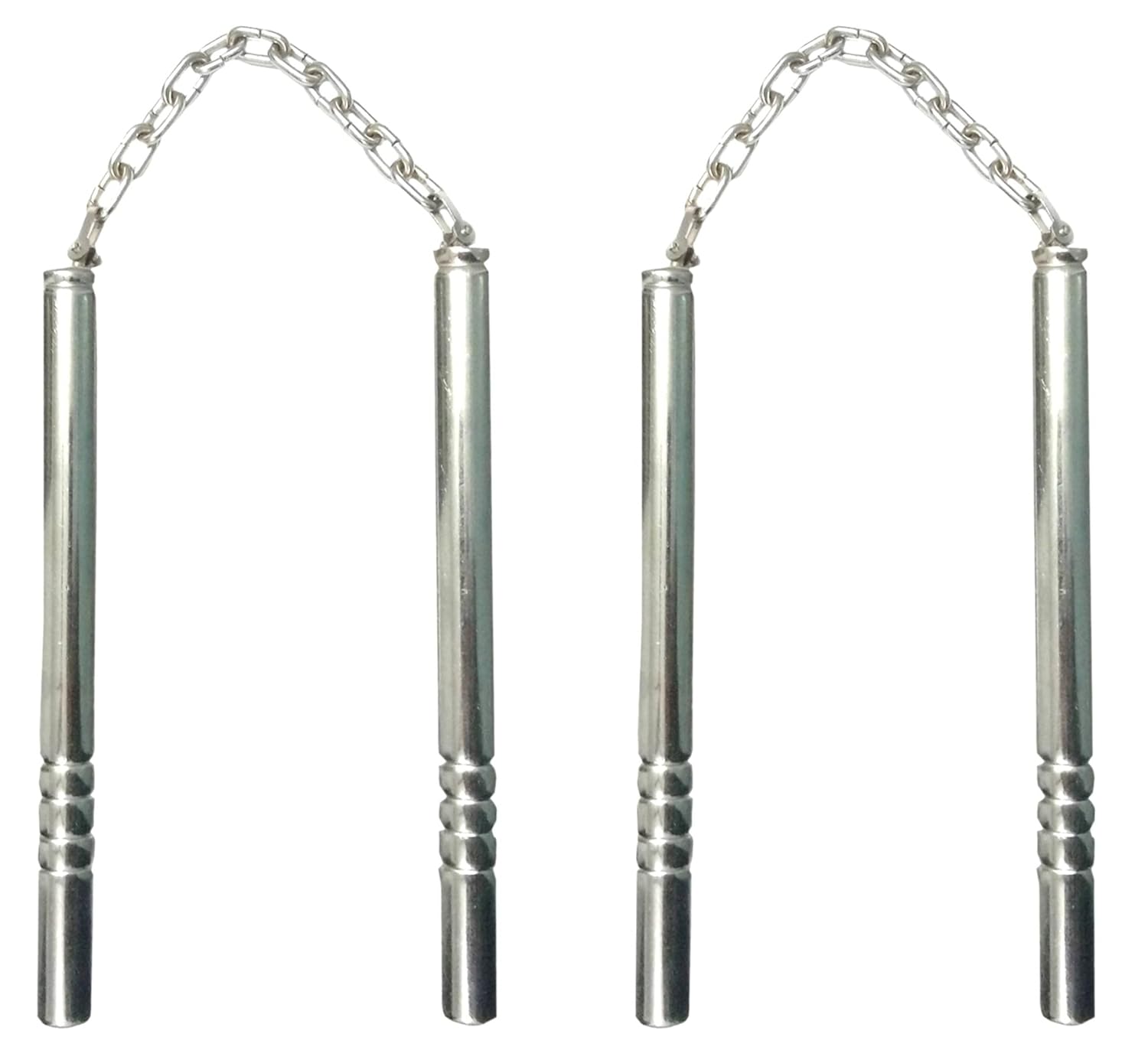 Red Venus Combo of 2 Metal Nunchaku,Nunchucks (Karate Stick) for ...
