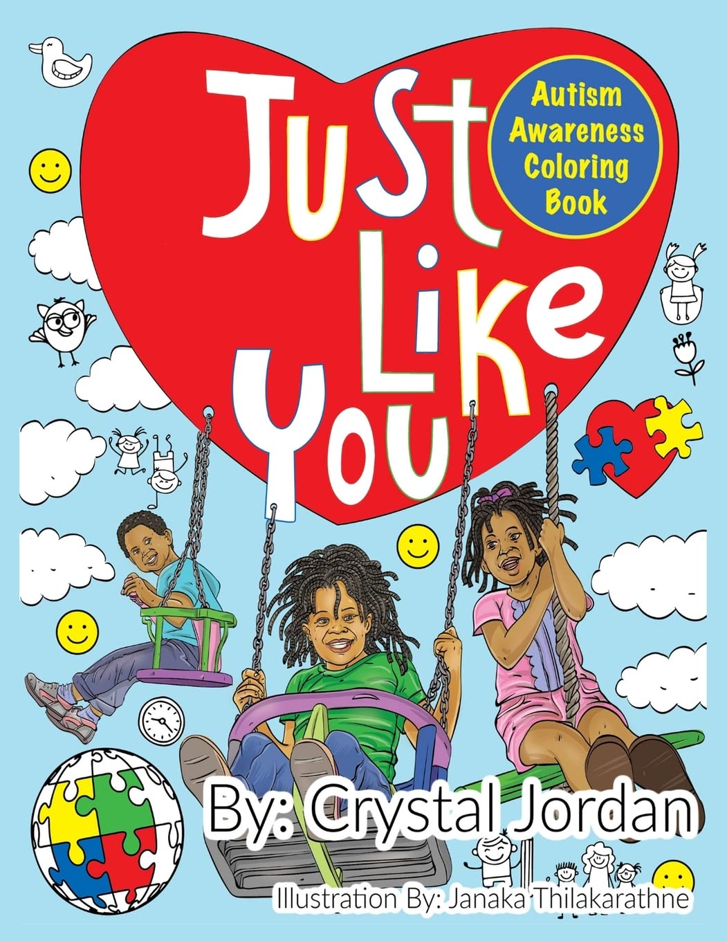 Just Like You Autism Awareness Coloring Book: Jordan, Crystal ...