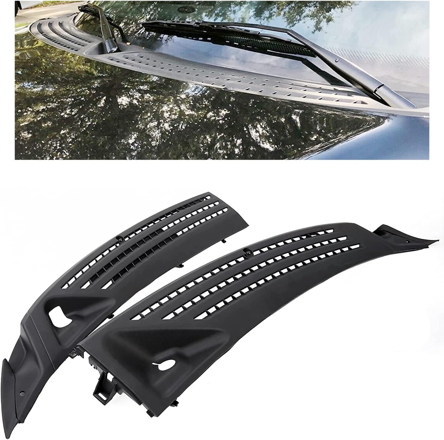 Amazon.com: ECOTRIC Windshield Wiper Cowl Cover Panel Compatible with ...