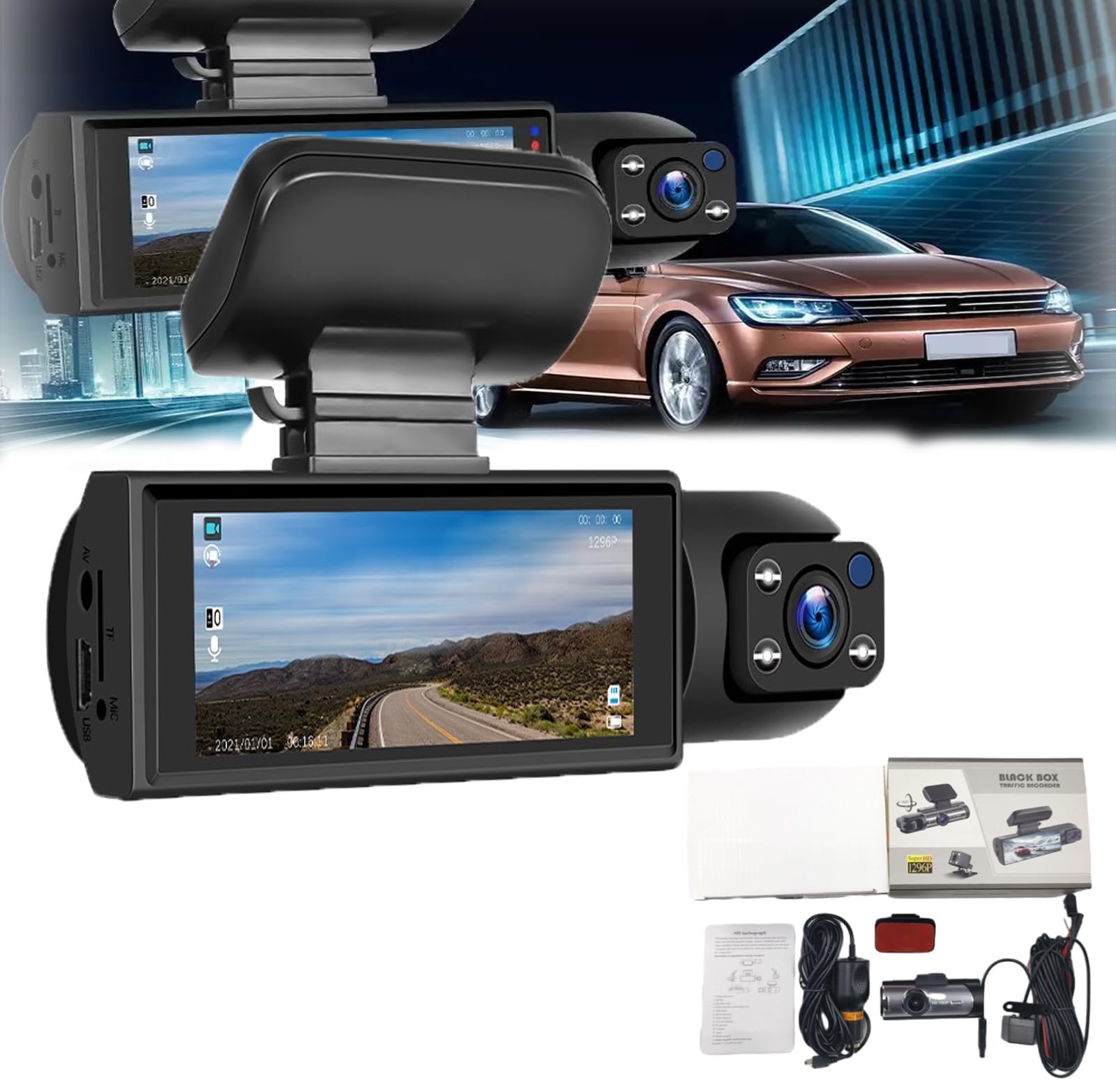 Amazon.com: Sherum Dash Cam, Shirem Autopulsex Dash Camera for Cars ...