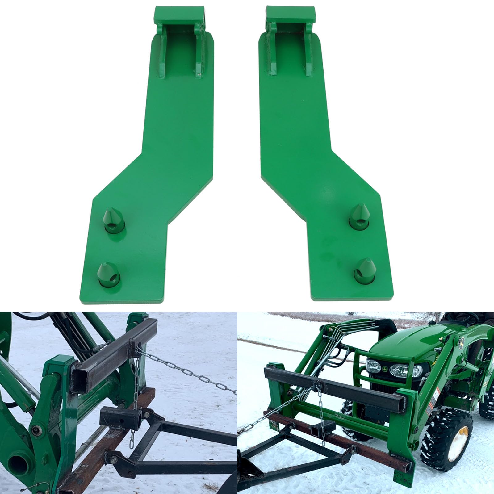 Amazon.com: Spirrelab Tractor Loader Quick Tach Weld On Mounting ...