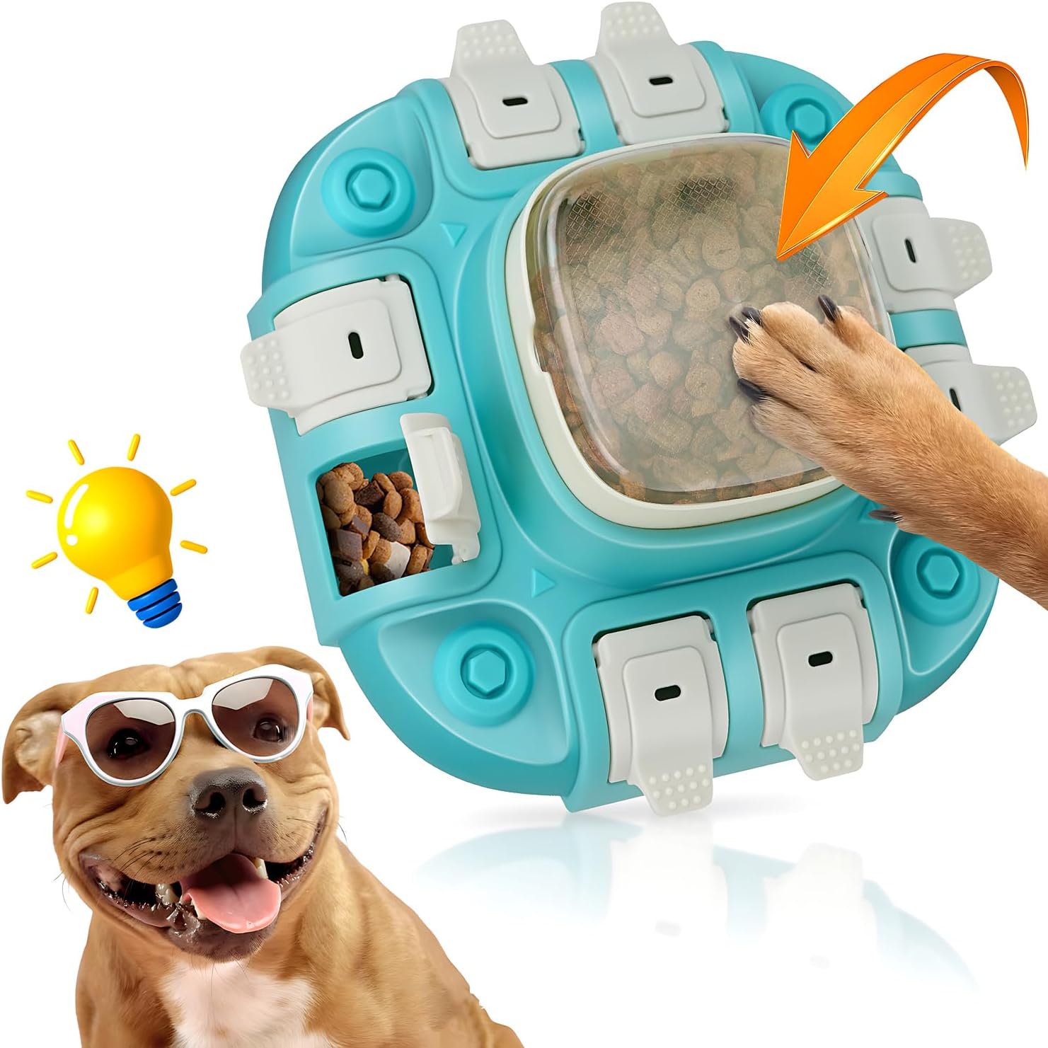 Pet Supplies : KADTC Dog Puzzles Feeder Toy Dogs Food Dispensing Puppy ...