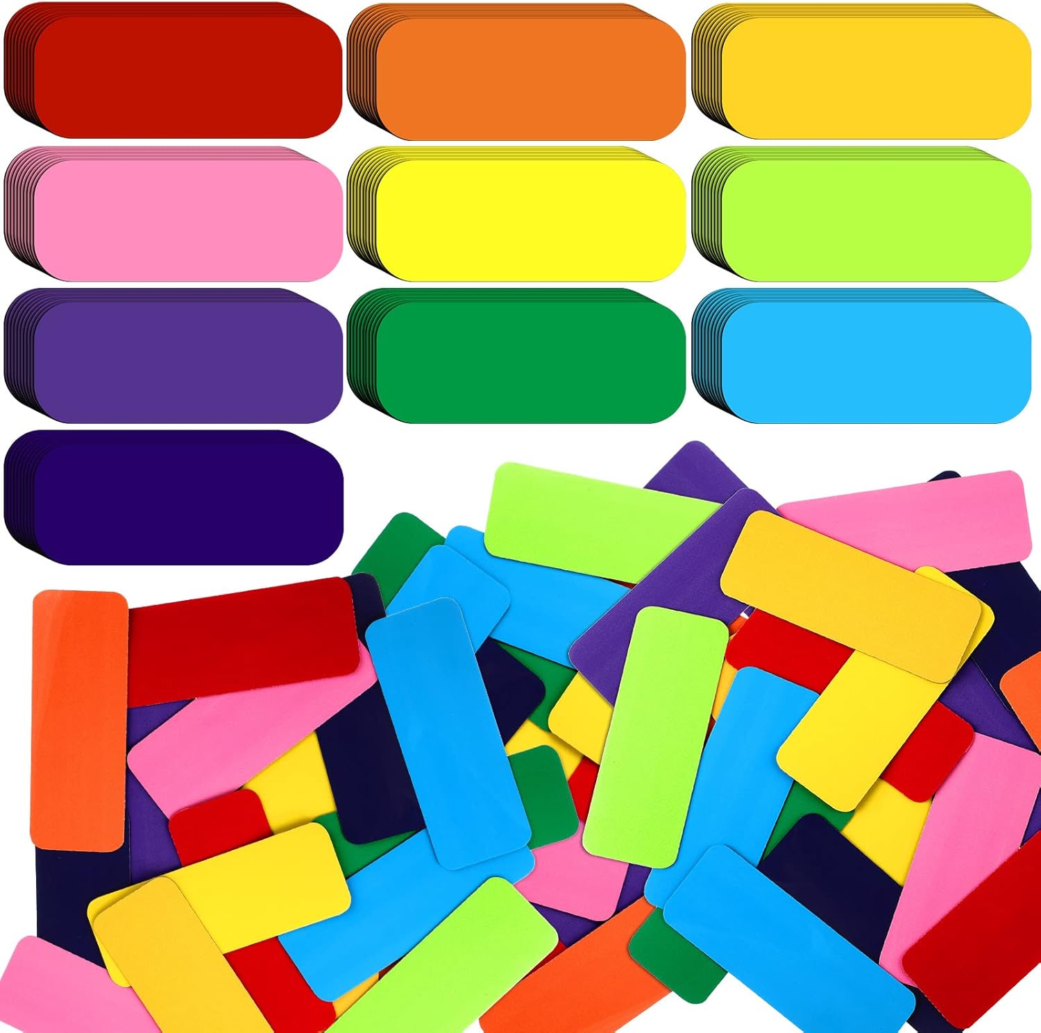 Amazon.com : Xuhal 240 Pcs Large Dry Erase Magnetic Labels, Magnetic ...