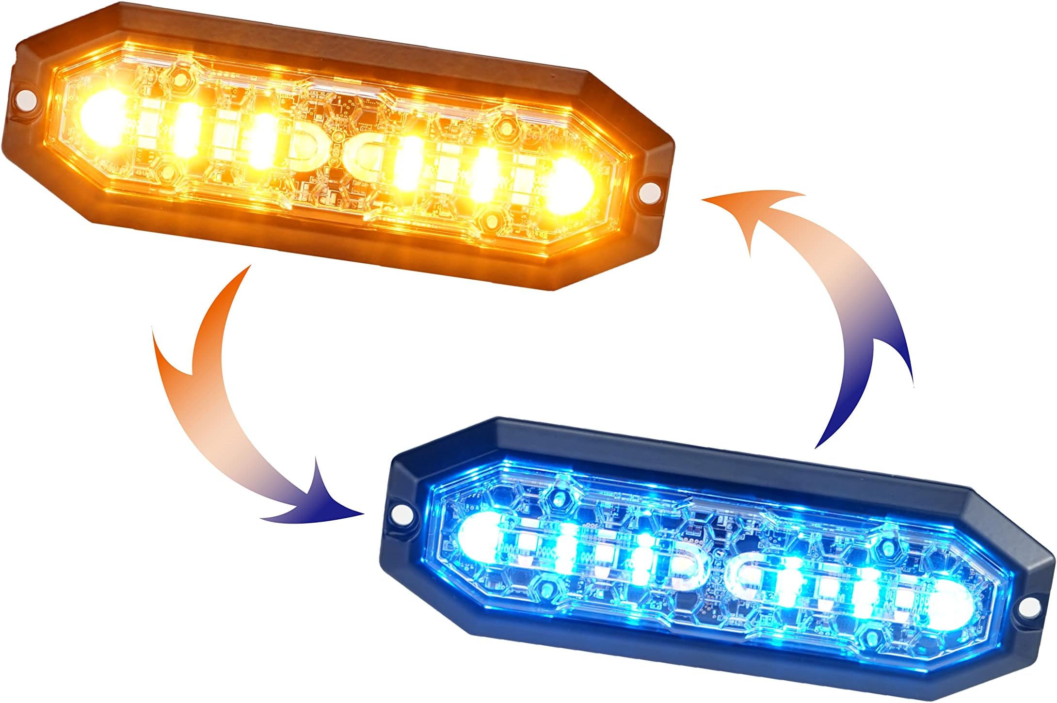 Amazon.com: Feniex Quad Q3 LED Surface Mount Red/Blue/White/Amber ...