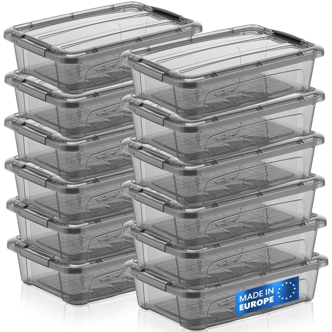 Amazon.com - Tribello 12 Pack - 3 Quart, Small Storage Container Bin ...