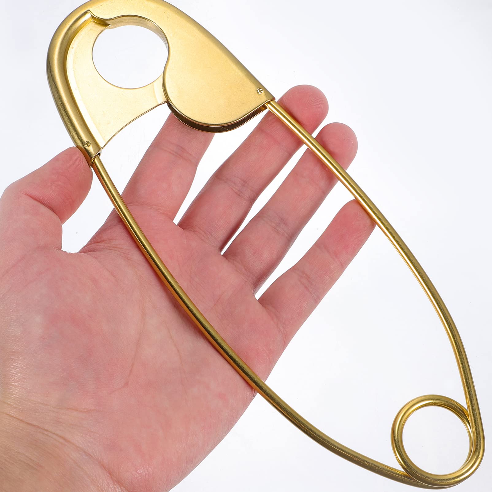 Giant Vintage Safety Pin Metal Wall Decor Oversized 21.5 Bentwood