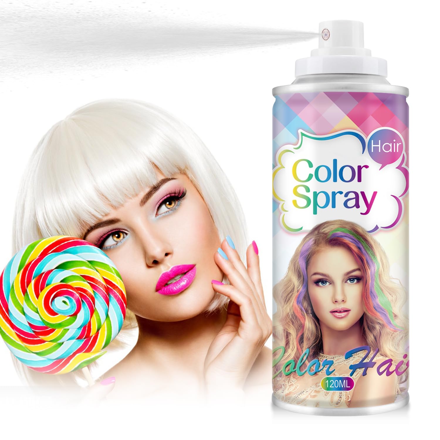 Amazon.com : Temporary Hair Color Spray, Temporary Hair Color Wax ...