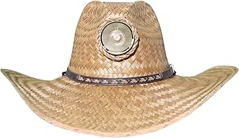 Kool Breeze Solar Hat - Gentlemen Brown with Thin Band Straw Hat - Hat ...