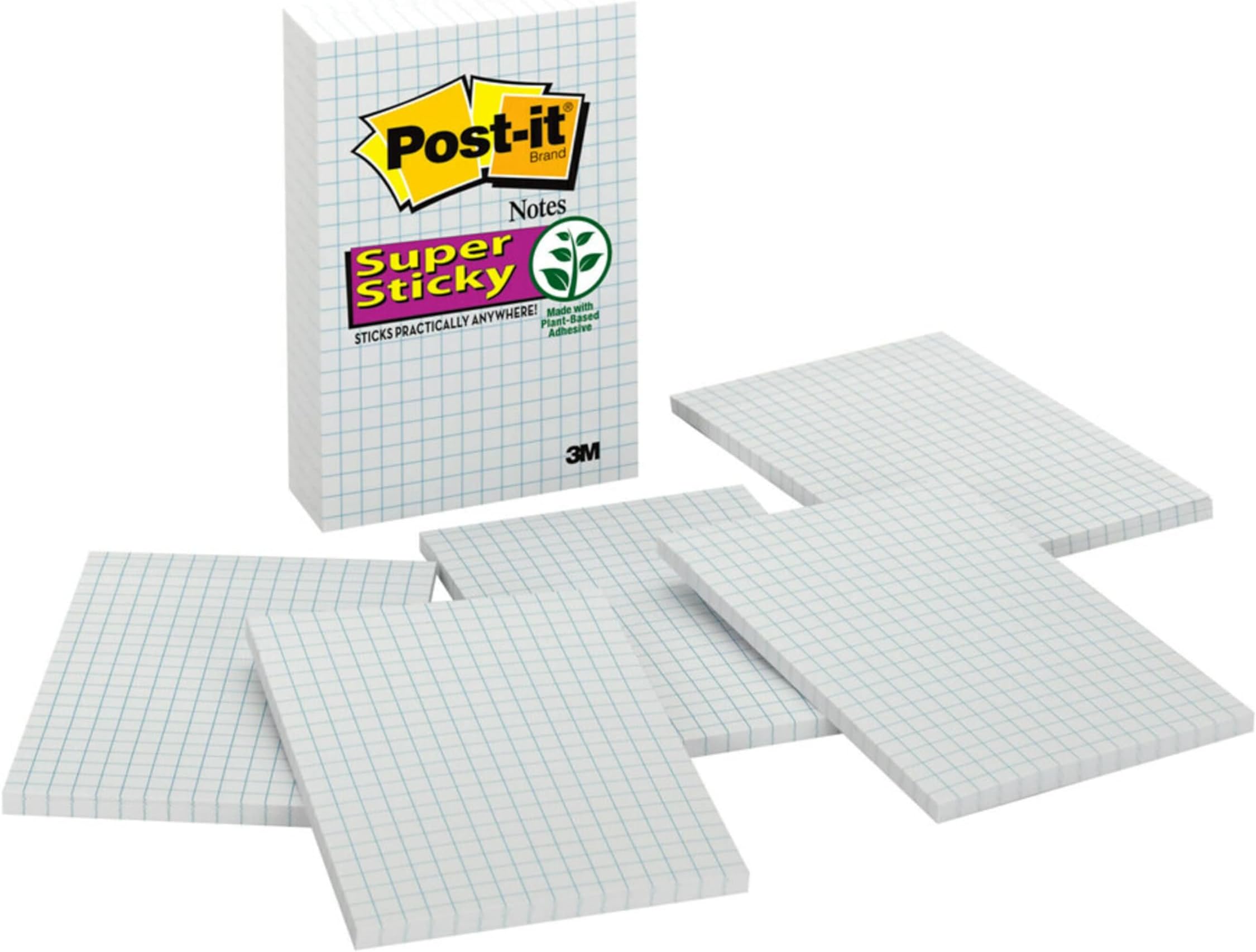 Graphing Paper 8 Packs Graph Paper Sticky Notes - 400 Sheets 3x3 Inch ...