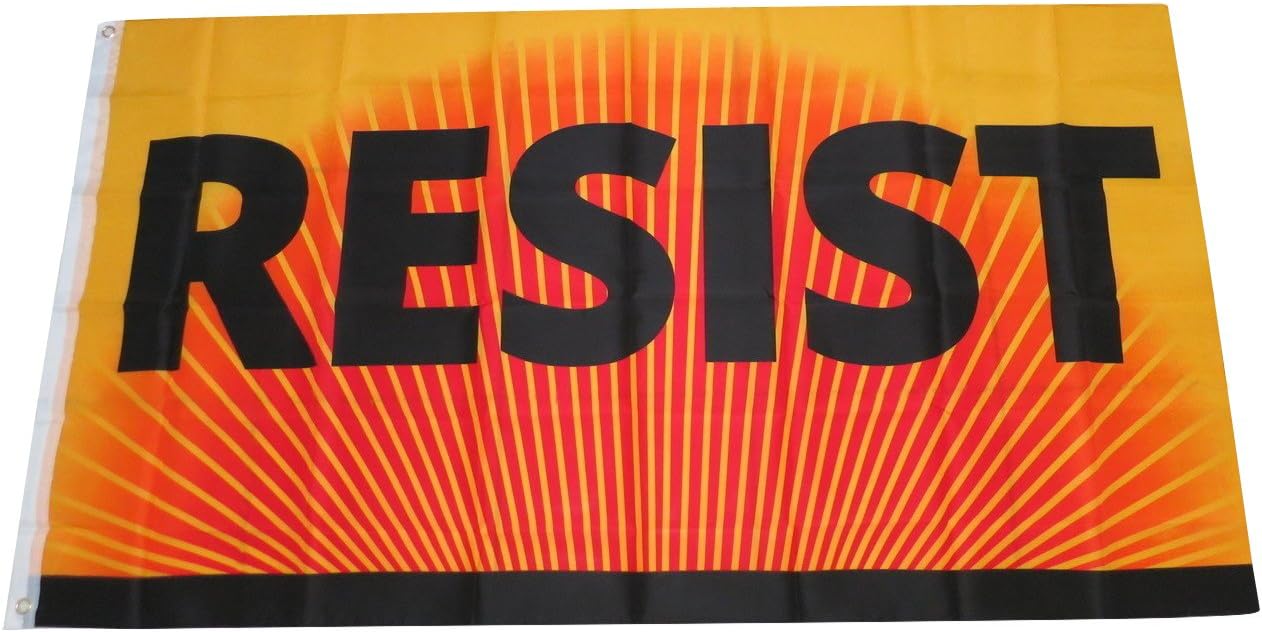 Amazon.com : TrendyLuz Flags Resist 3x5 Feet Banner Protest Flag ...