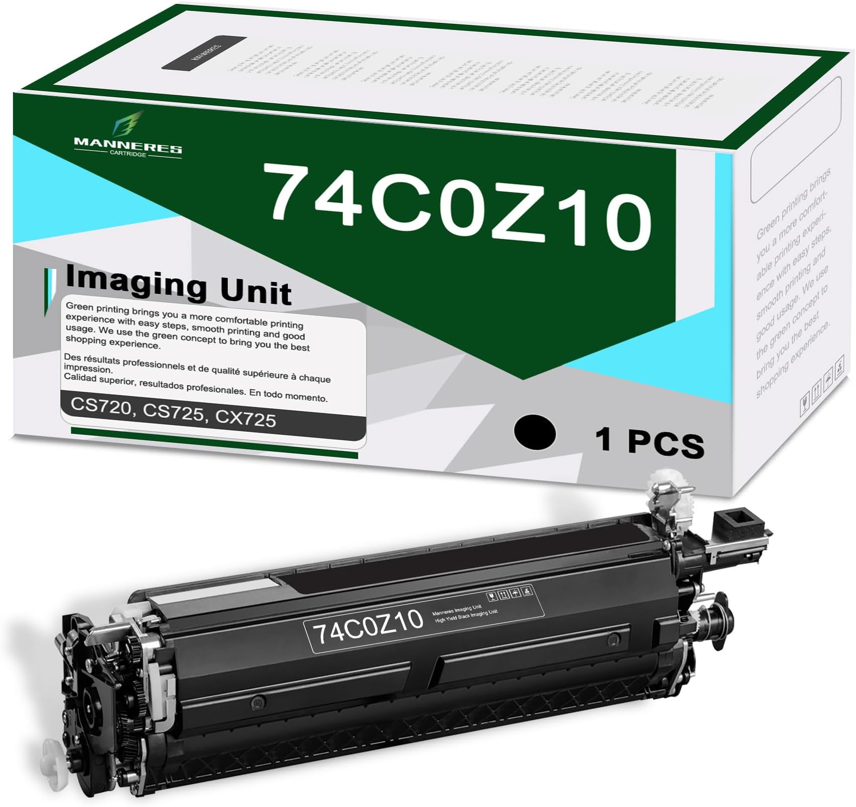 Amazon.com: Lexmark 74C0ZK0 CS720, CS725, CX725 Black Return Program ...