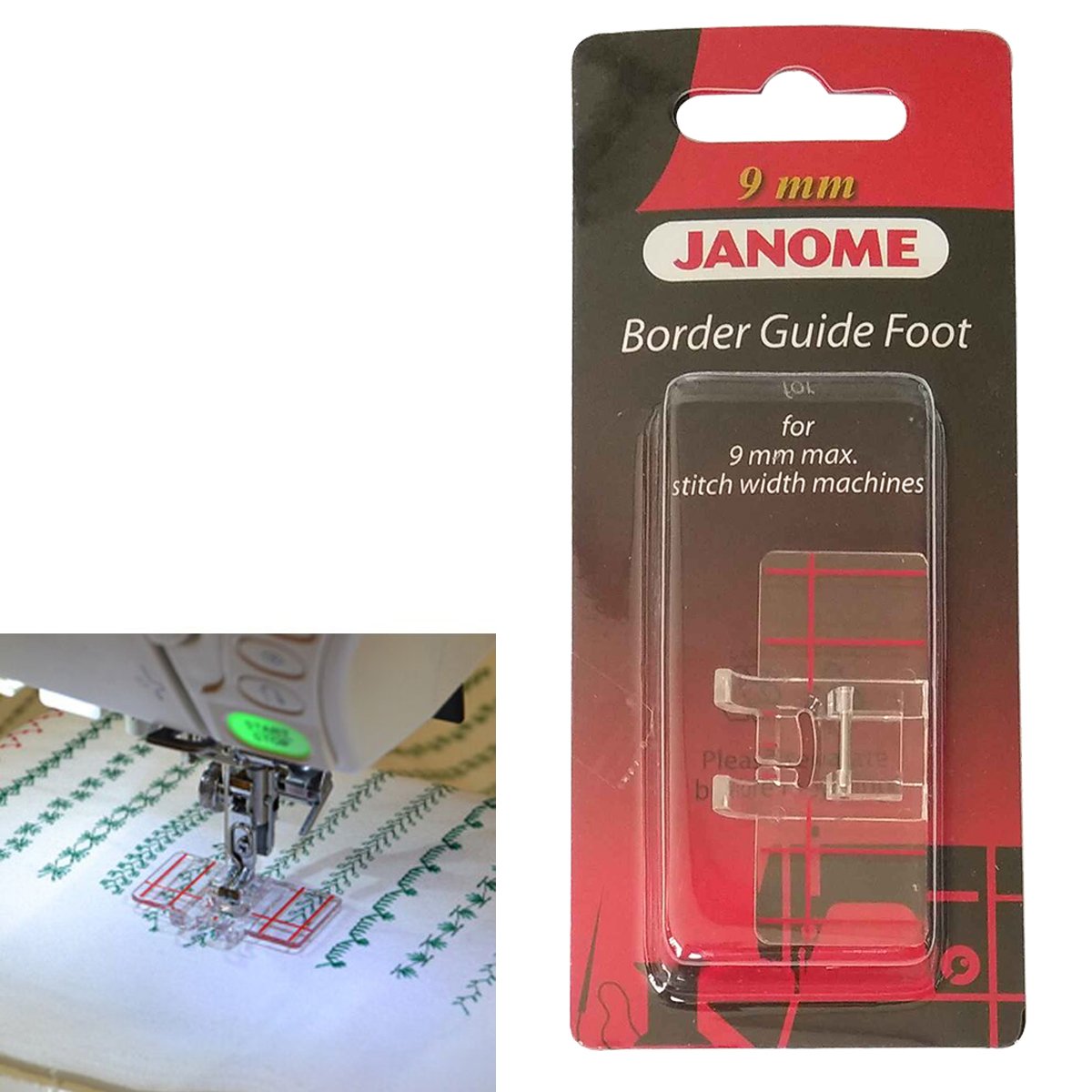 Amazon.com: HONEYSEW Border Guide Foot for 9MM Janome