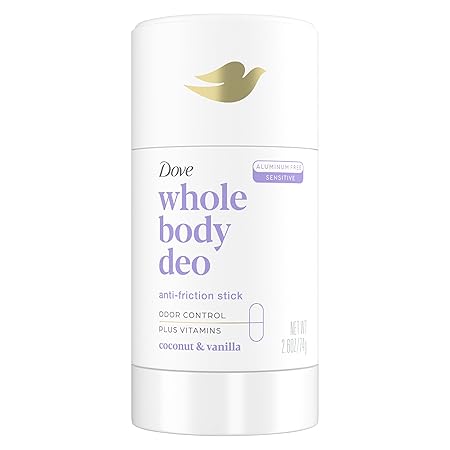 Amazon.com : Dove Whole Body Deo Aluminum Free Anti-Friction Deodorant ...
