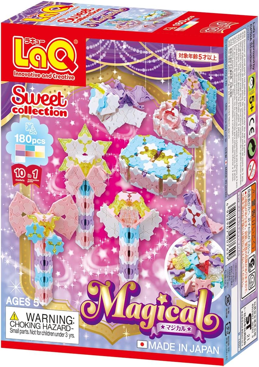 Amazon.com: LaQ Sweet Collection Magical | 180 Pieces | 10 Models | Age ...