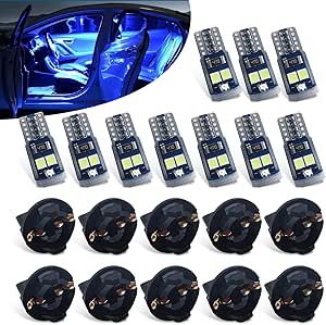 Amazon.com: Yumfugu 10 PCS T10 Car License Plate Light Set, 3030-6SMD Decoding Reading Light ...