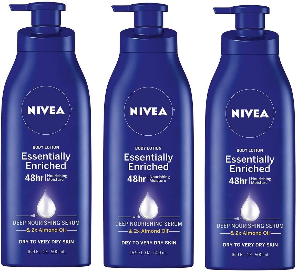 Amazon.com : Nivea Essentially Enriched Body Lotion for Very Dry Skin ...