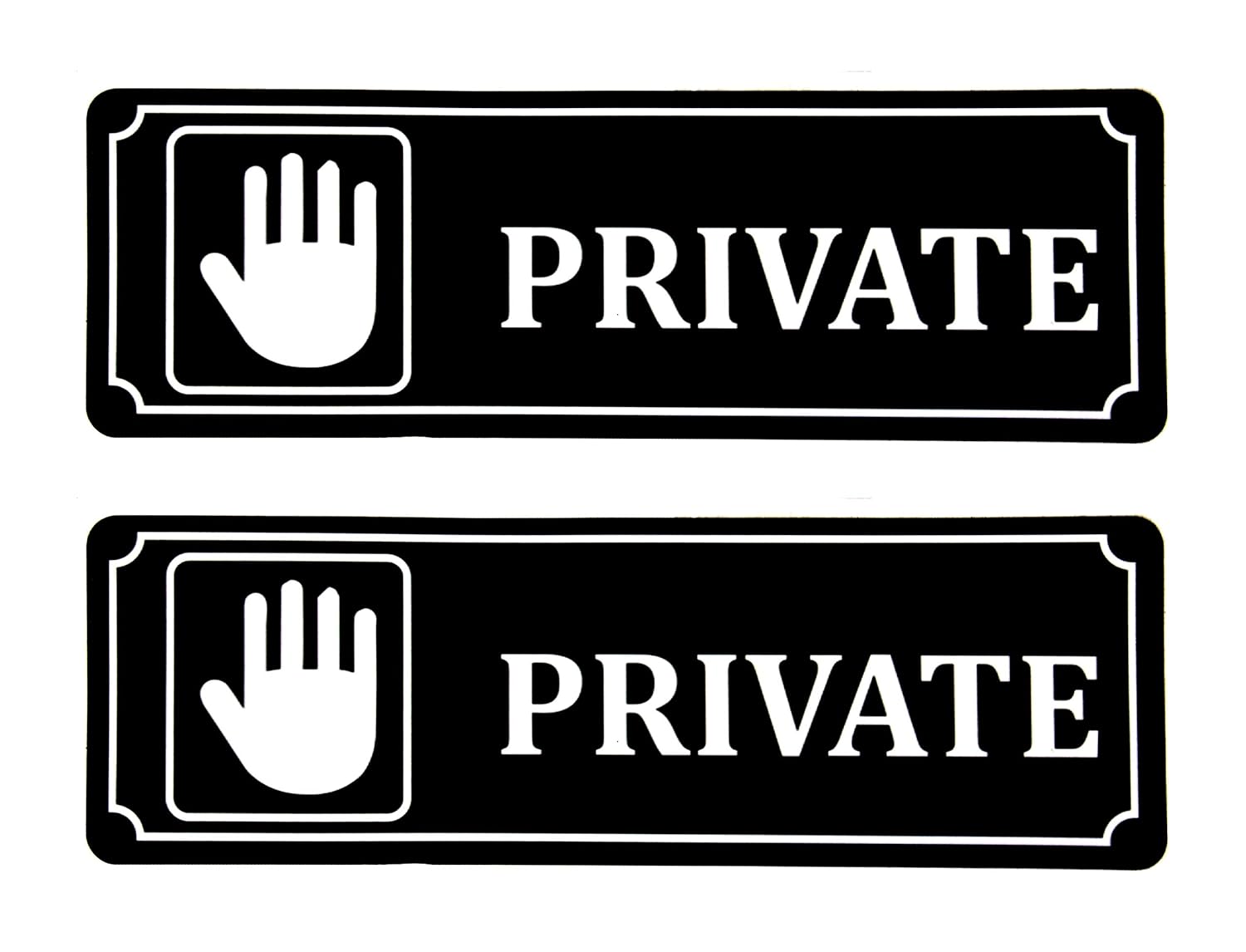 Amazon.com: eSplanade Private Entry Restricted Sign Sticker Decal ...
