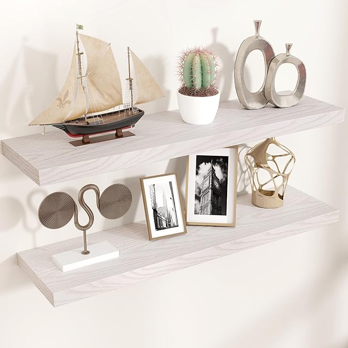Amazon.com: 36"x9.3" Floating Shelves, 9.3 Inch Deep Floating Shelf ...