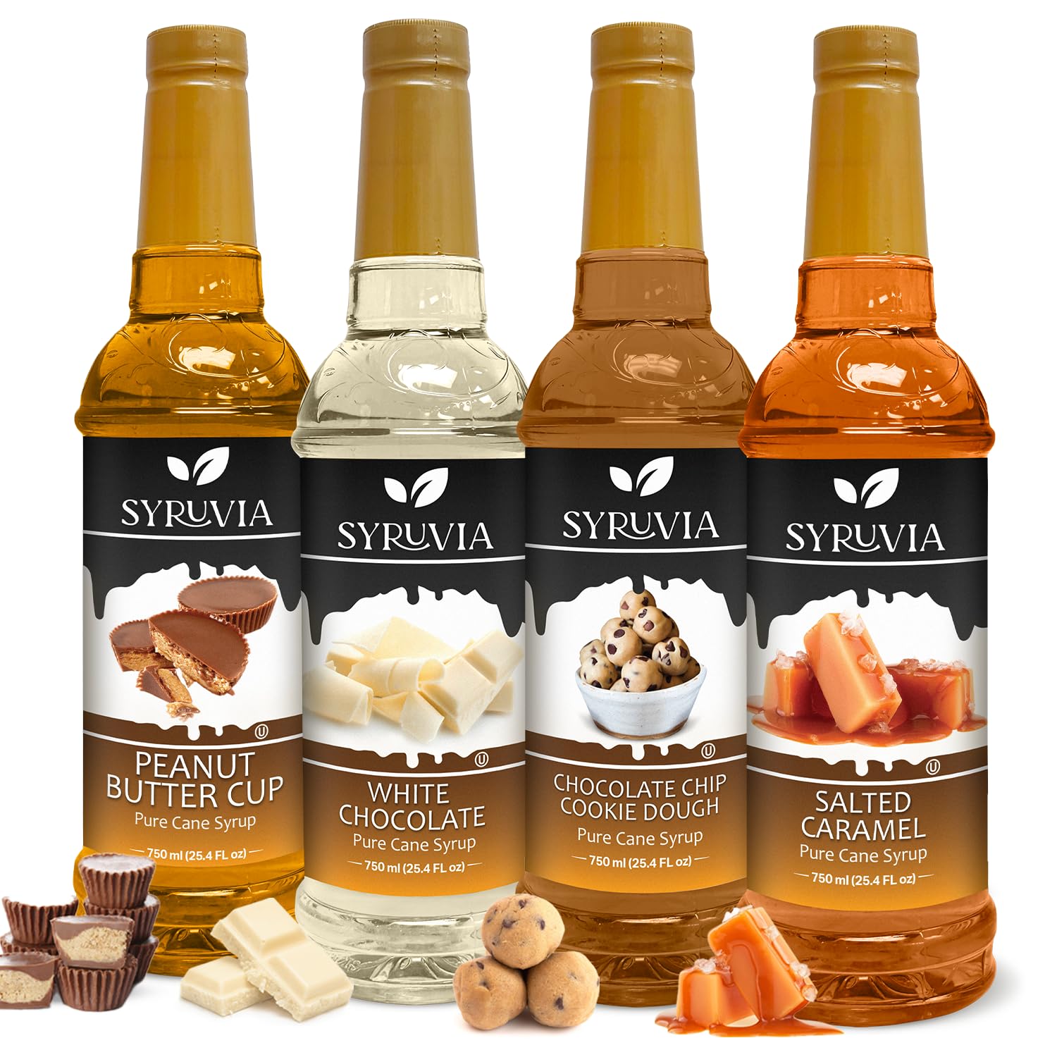 Amazon.com: Syruvia Coffee Syrup Variety Pack: Peanut Butter Cup ...
